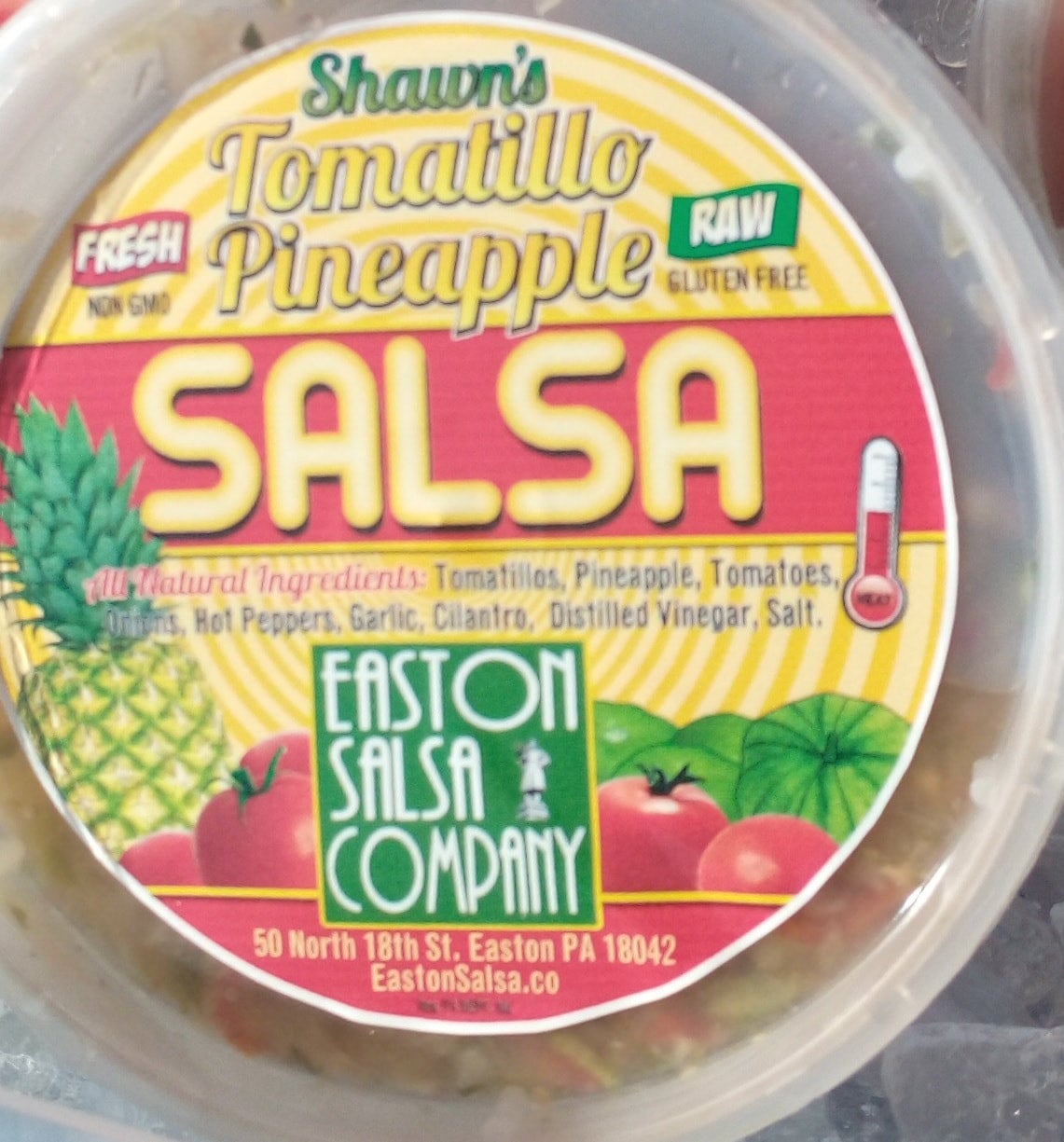 Tomatillo Pineapple fresh salsa | Easton Salsa Company, LLC